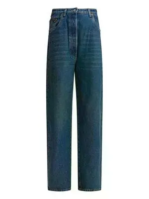 Prada Logo-plaque Straight Leg Jeans