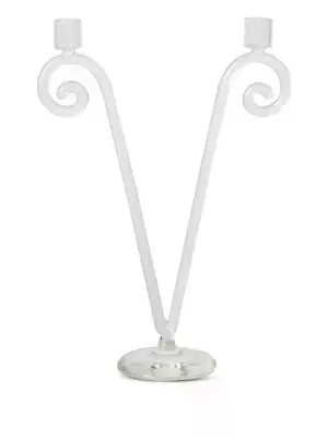 SOPHIE LOU JACOBSEN Spiral Double-stem Candleholder - Neutrals