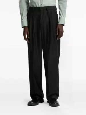 Hugo Pleated Wool Trousers