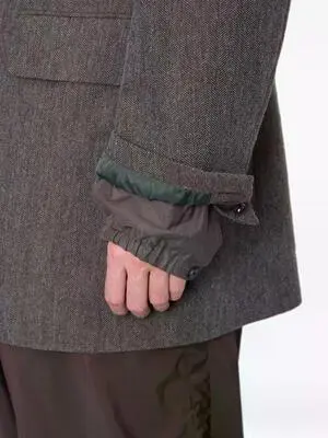 Kolor Herringbone Double-breasted Coat