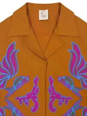 PAULA Embroidered Short-sleeve Shirt