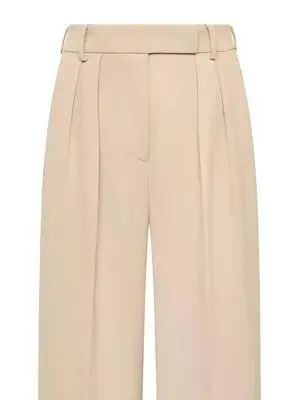 Malìparmi Pleated Straight-leg Trousers - Neutrals