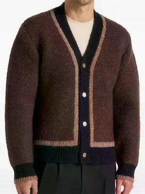Manière De Voir Contrast-detail Knit Cardigan