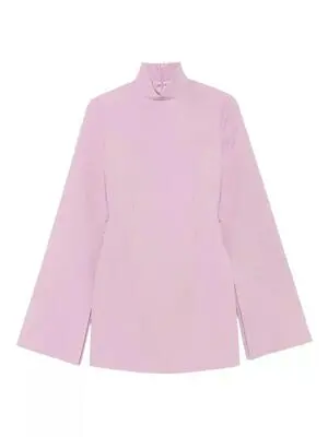 Solace London Funnel-neck Mini Dress - Pink
