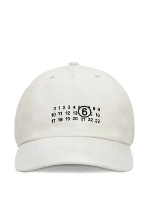 MAISON MARGIELA Numbers Baseball Hat - White
