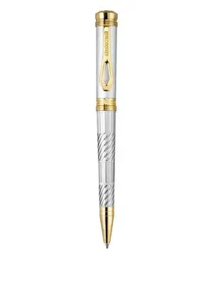 Roberto Cavalli Two-tone Engraved Pen - Silver