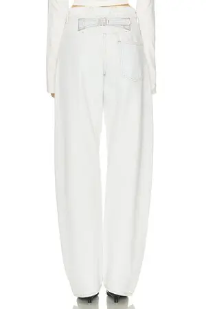 GRLFRND Noa Engineer Jeans - White Cloud