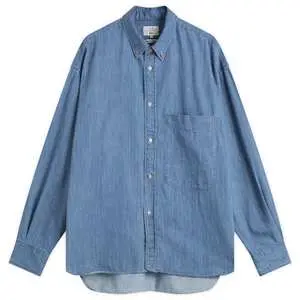Studio Nicholson X Beams Plus Lisa Denim Shirt - Faded Wash