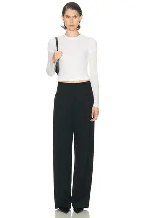 SKIMS Sheer Cotton Crewneck Standard Tee - Snow