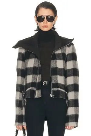 Rick Owens Exploder Jacket - Black Plaid