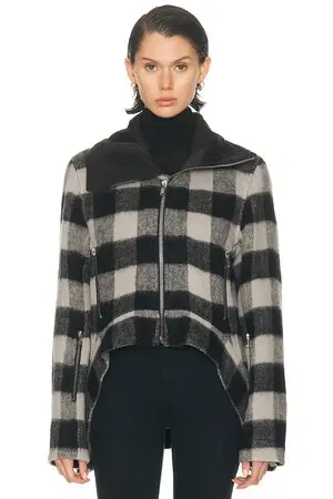 Rick Owens Exploder Jacket - Black Plaid