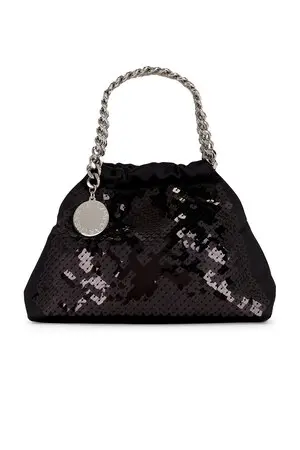 Stella McCartney Falabella Pixel Snake Sequins Embroidery Mini Drawstring Bag