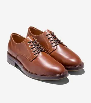 Cole Haan Judson Grand Plain Toe Oxfords - British Tan-dark Natural