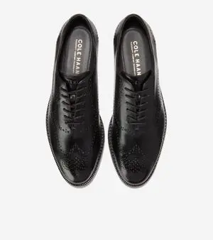 Cole Haan Ledley Grand Brogue Wingtip Oxfords - Black