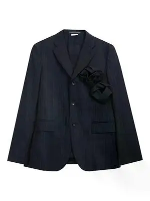 Comme Des Garçons Pinstripe Blazer - Grey