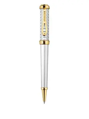 Roberto Cavalli Two-tone Engraved Pen - Silver