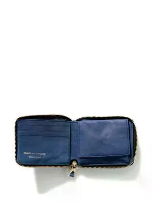 Comme Des Garçons Washed-effect Zip-around Wallet