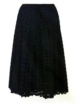 N°21 Pleated A-line Midi Skirt