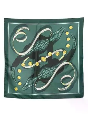 Lacoste Silk Scarf - Green