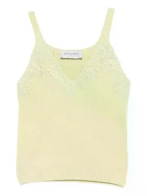 ERMANNO FIRENZE V-neck Tank Top - Yellow