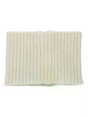SA SU PHI Ribbed Zip-fastening Scarf - Neutrals