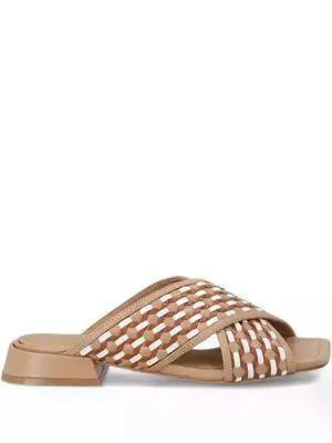 BRUNO PREMI Woven Crossover Sandals
