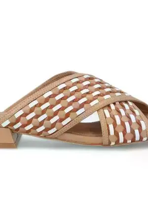 BRUNO PREMI Woven Crossover Sandals