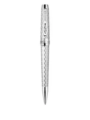 Roberto Cavalli Diamond-pattern Pen - Silver
