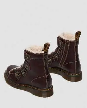 Dr. Martens 1460 Faux Fur Lined Leather Boots