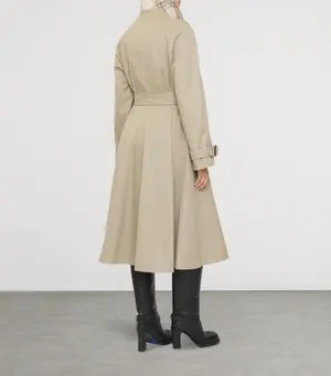 Burberry Ellingham Gabardine Car Coat - Beige