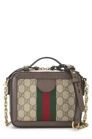 Gucci Gg Supreme Canvas Ophidia Top Handle Bag