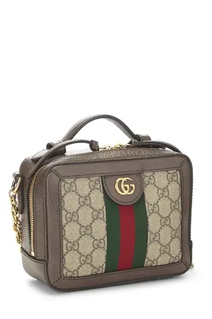 Gucci Gg Supreme Canvas Ophidia Top Handle Bag