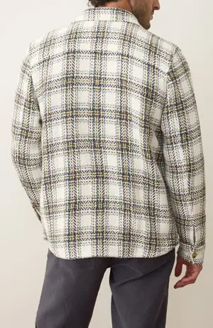 Marine Layer Max Plaid Cotton Twill Overshirt