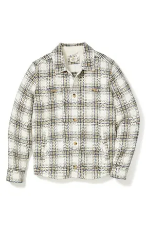 Marine Layer Max Plaid Cotton Twill Overshirt