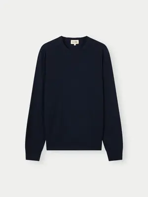 Gobi Cashmere Essential Crewneck Cashmere Sweater - Total Eclipse
