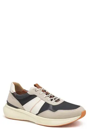 Johnston & Murphy Declan Waterproof Sneaker - Beige Multi Waterproof Suede