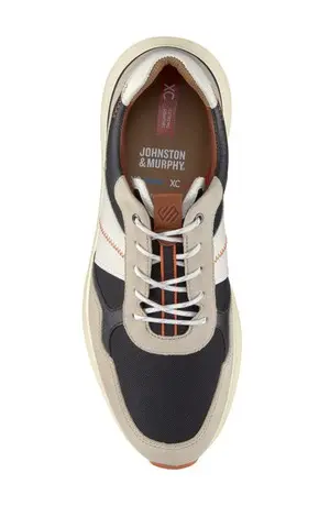 Johnston & Murphy Declan Waterproof Sneaker - Beige Multi Waterproof Suede