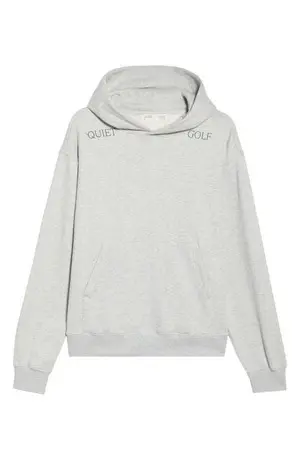 QUIET GOLF Logo Hoodie - Ash