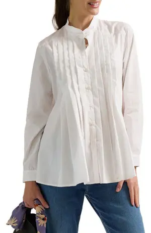 CACHE COEUR Cotton Poplin Maternity & Nursing Shirt