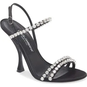 Dolce & Gabbana Crystal Strap Sandal
