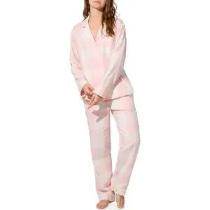 BEDHEAD PAJAMAS Print Long Sleeve Cotton Jersey Pajamas Checking In
