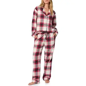 BEDHEAD PAJAMAS Print Long Sleeve Cotton Jersey Pajamas Equestrian Plaid