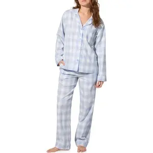 BEDHEAD PAJAMAS Print Long Sleeve Cotton Jersey Pajamas Mountain Plaid