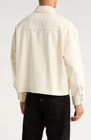 PACSUN Artifacts In Motion Cropped Cotton Jacket