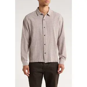 PACSUN Microplaid Button-up Shirt