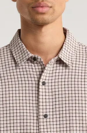 PACSUN Microplaid Button-up Shirt