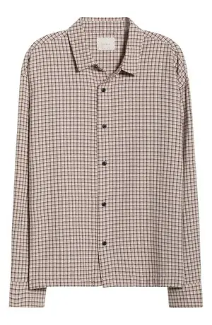 PACSUN Microplaid Button-up Shirt