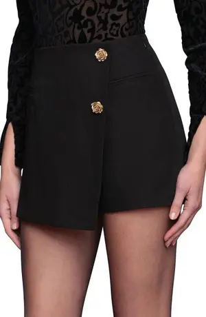 Avec Les Filles Button Detail Skort