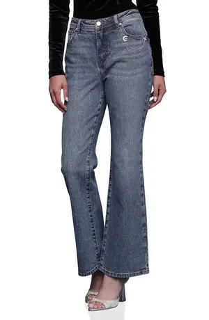Avec Les Filles Bootcut Jeans With Moon And Star Accent