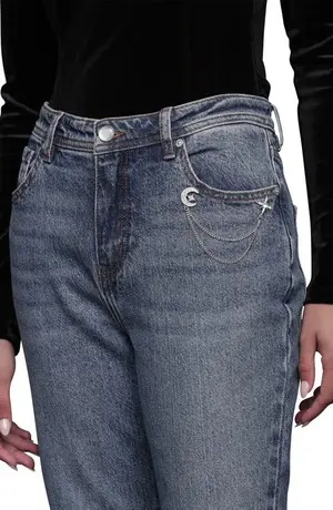 Avec Les Filles Bootcut Jeans With Moon And Star Accent